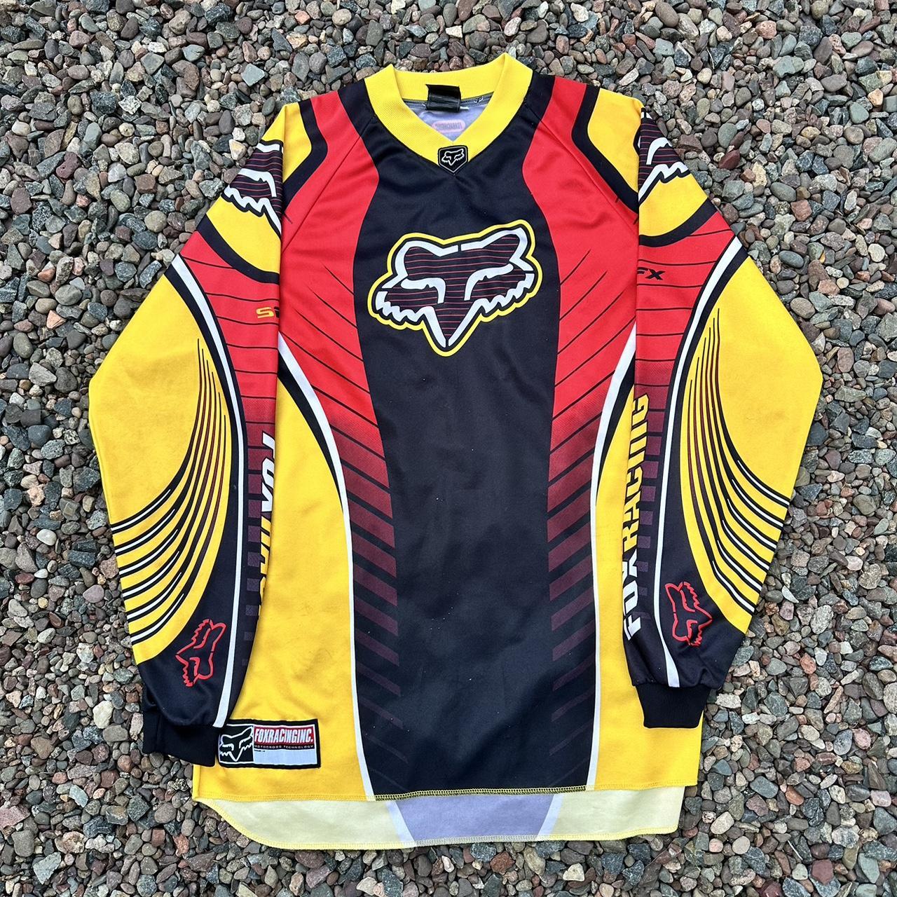 Awesome vintage fox racing Y2k jersey in great... - Depop
