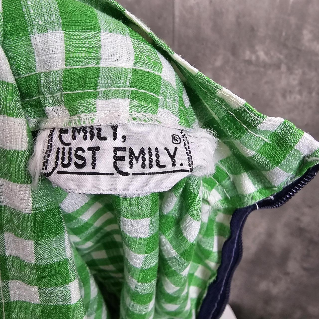 Vintage 70s Emily Just Emily XS Gingham Skirt ALine... | Depop