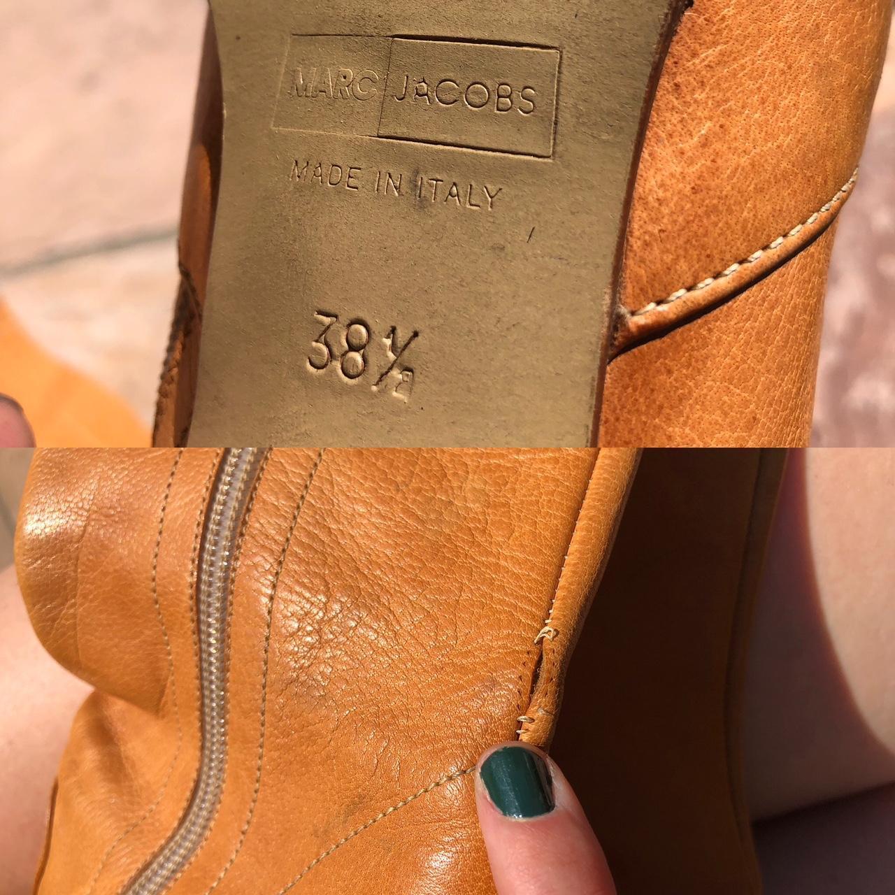 Vintage 90’s y2k Italian Marc Jacobs platform knee... - Depop