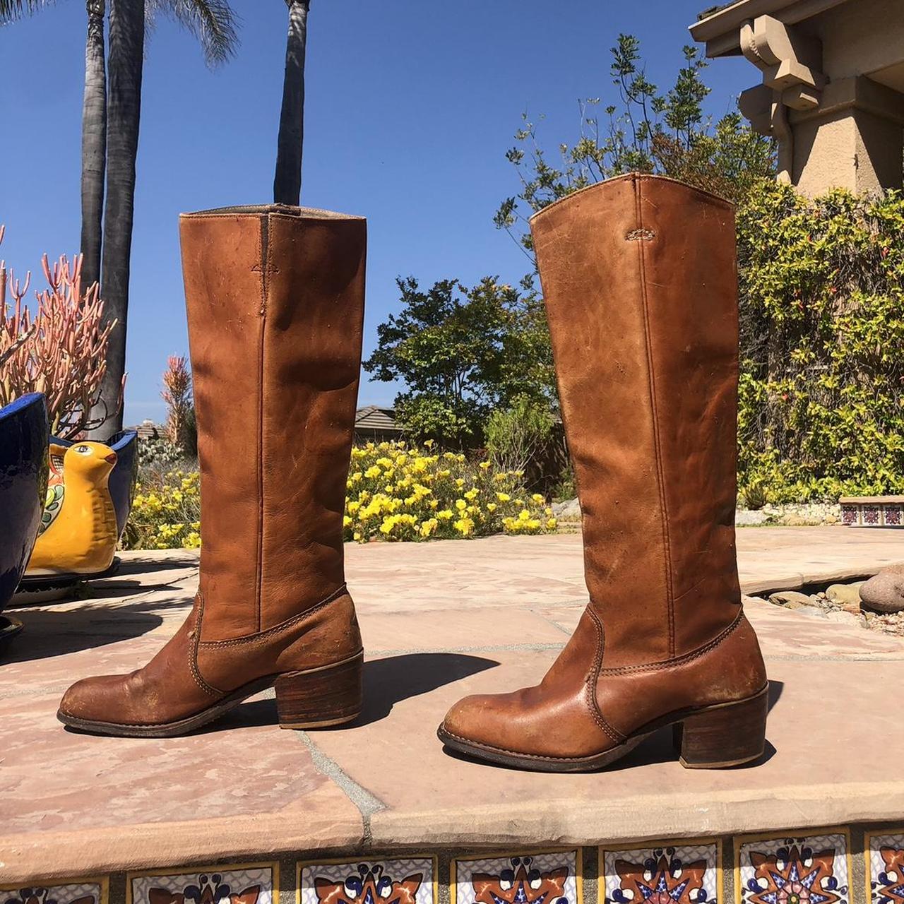 Vintage 70’s Bort Carleton knee high leather... | Depop