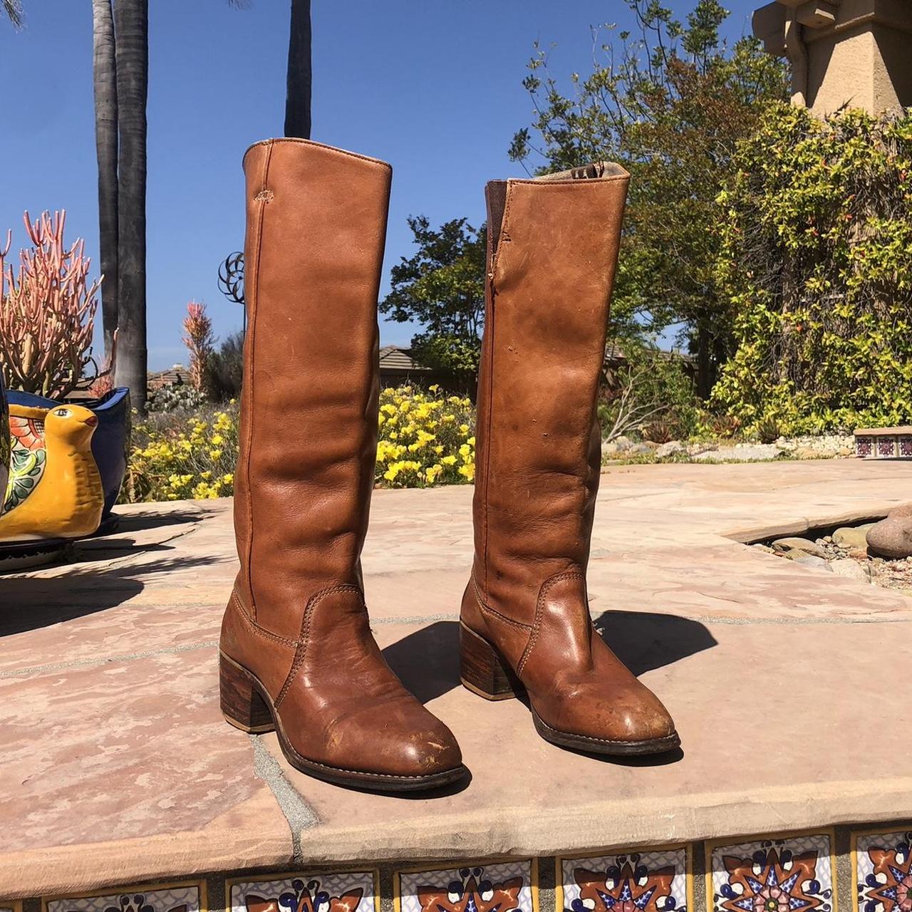 Vintage 70’s Bort Carleton knee high leather... | Depop