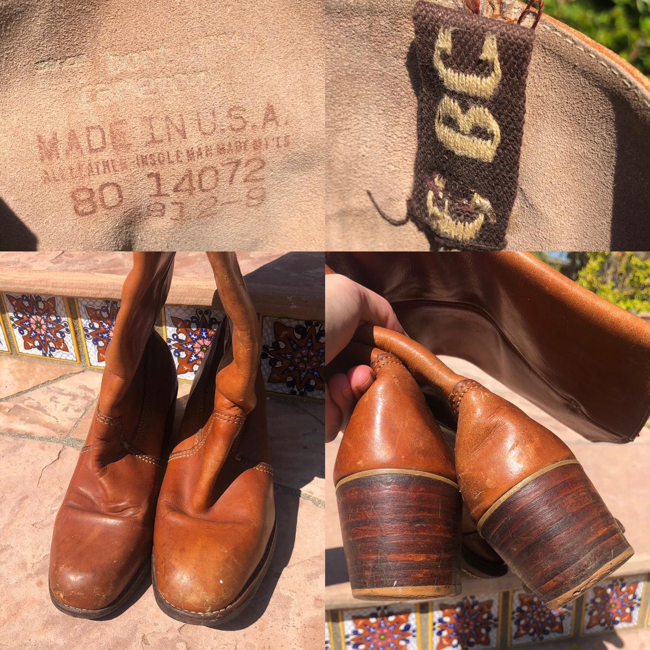 Vintage 70’s Bort Carleton knee high leather... | Depop