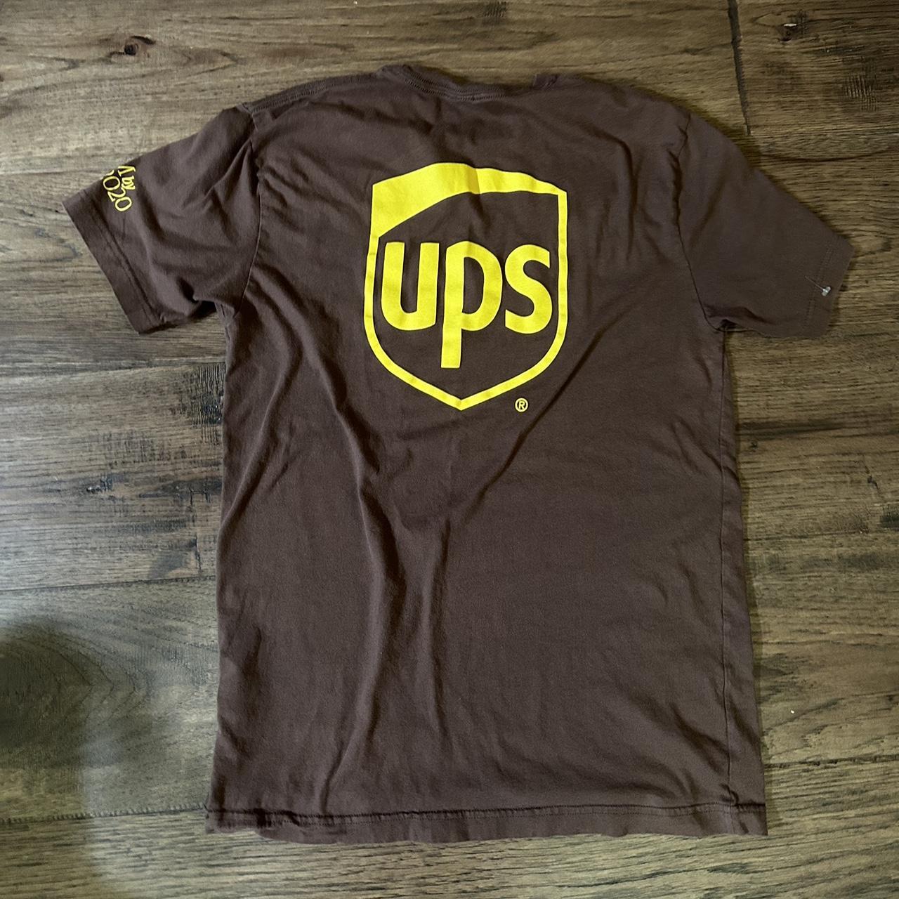 Vintage Ups Racing Tee Vintage Brown Tee sz size M... - Depop