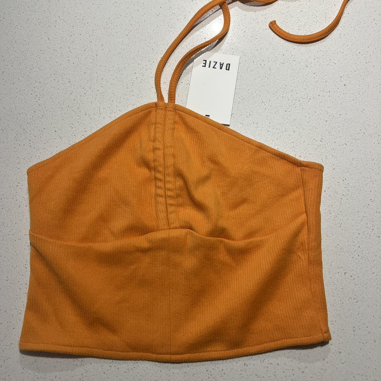Orange Daize summer tie up top New with tags - Depop