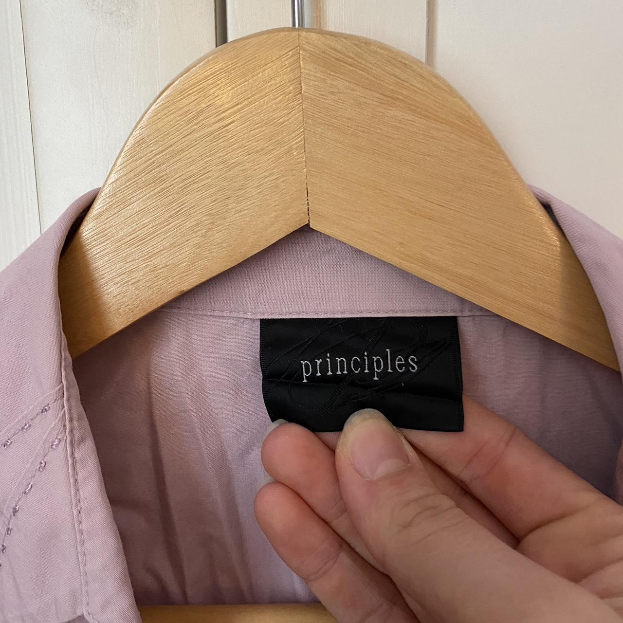 Vintage principles pink fitted shirt Size 8 Open to... - Depop