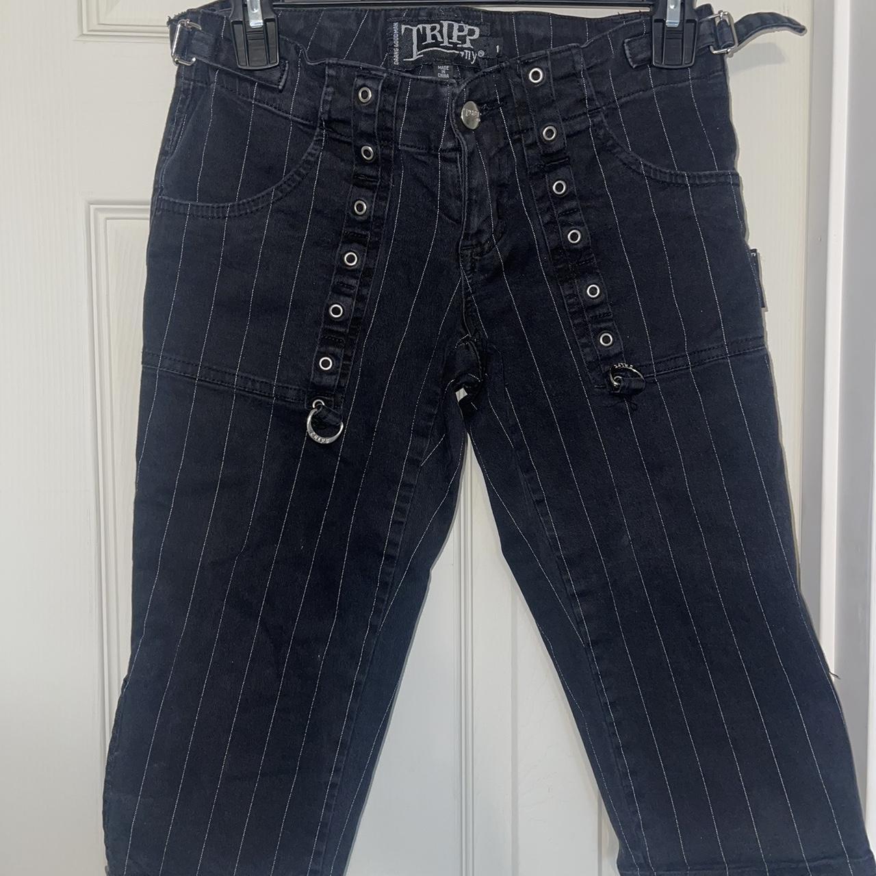 TRIPP NYC Vintage Women’s Pinstripe Capris size... - Depop