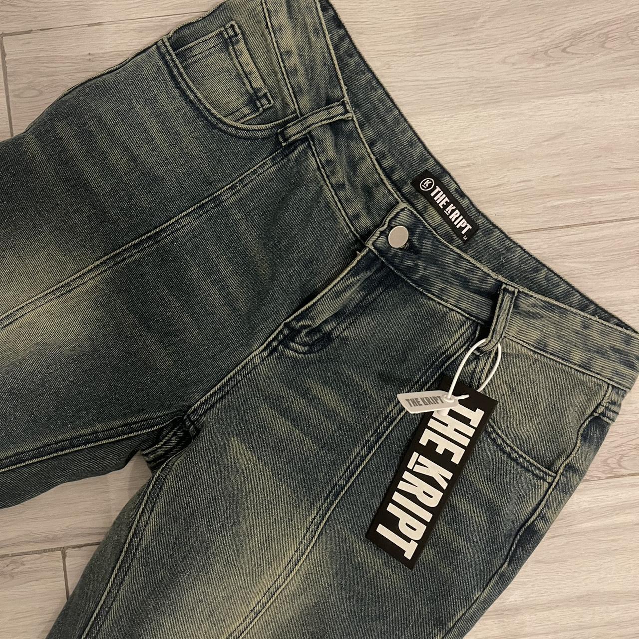 the kript amber jeans true to size mid rise non... - Depop