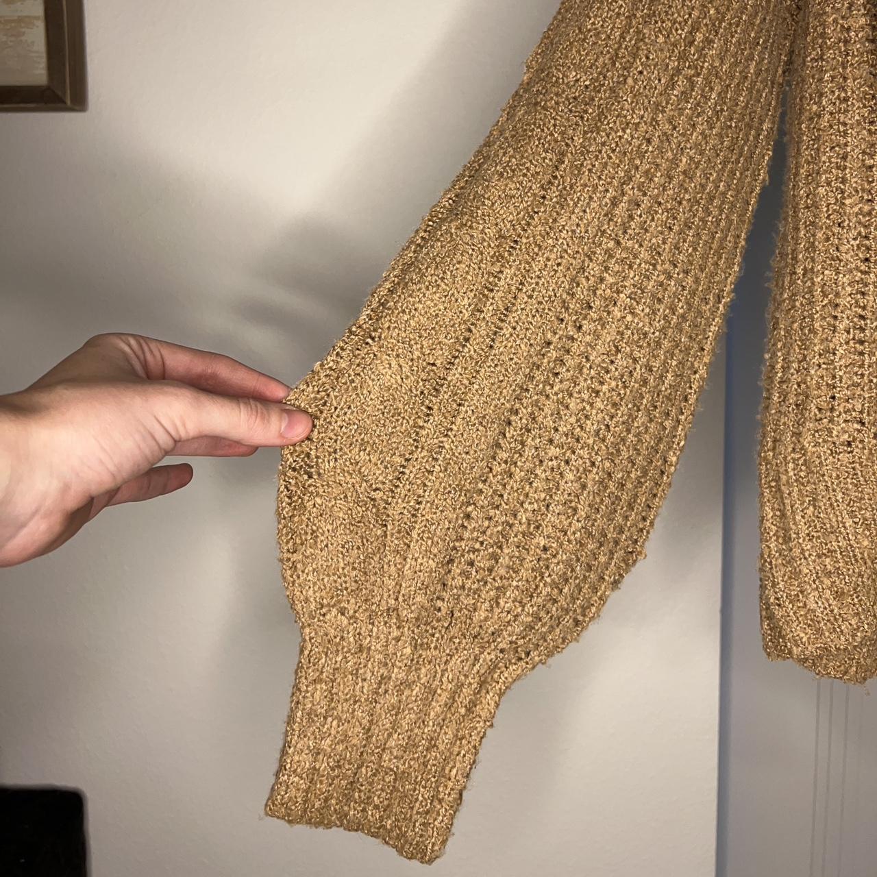 Incredibly soft brown knit sweater. Hardly worn with... - Depop