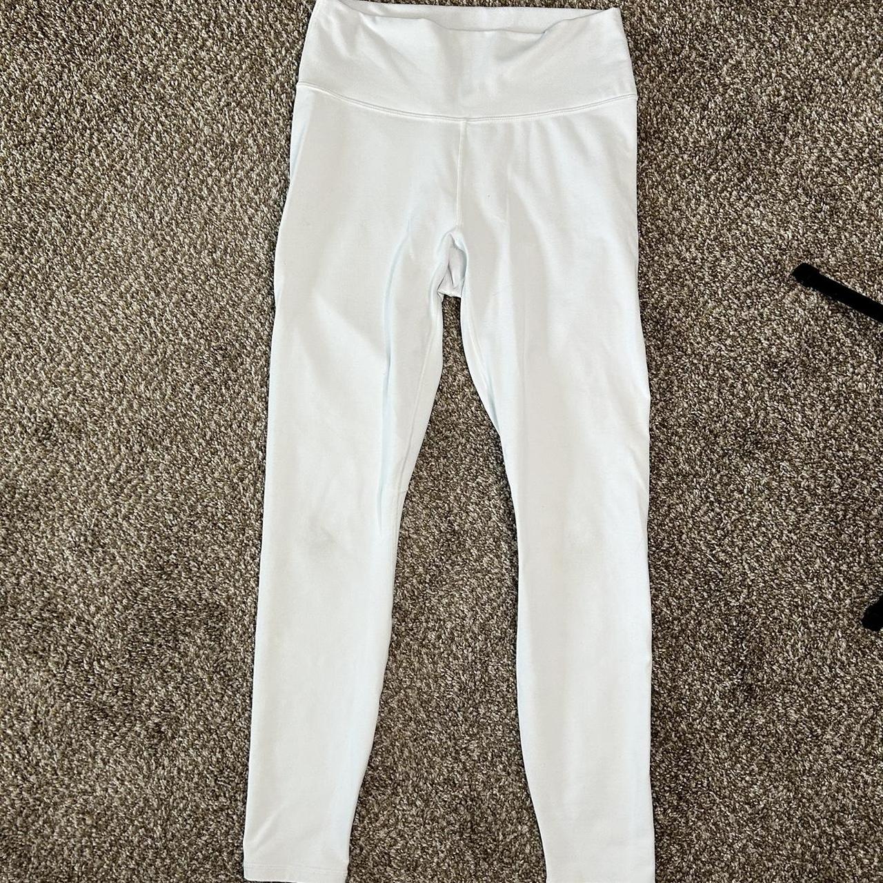 White Fabletics leggings #leggings #activewear No... - Depop