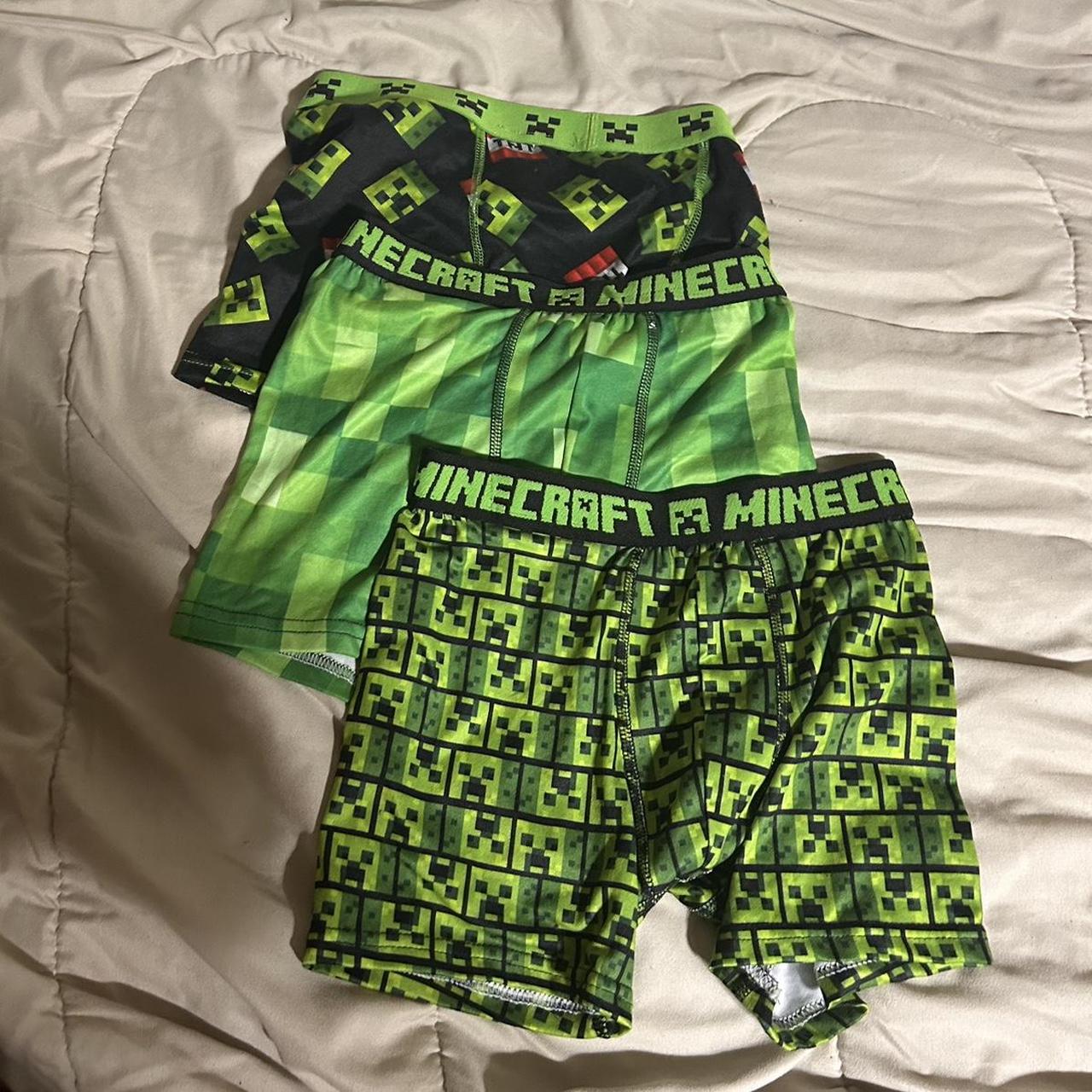 minecraft shorts never worn, bought the whole pack... - Depop