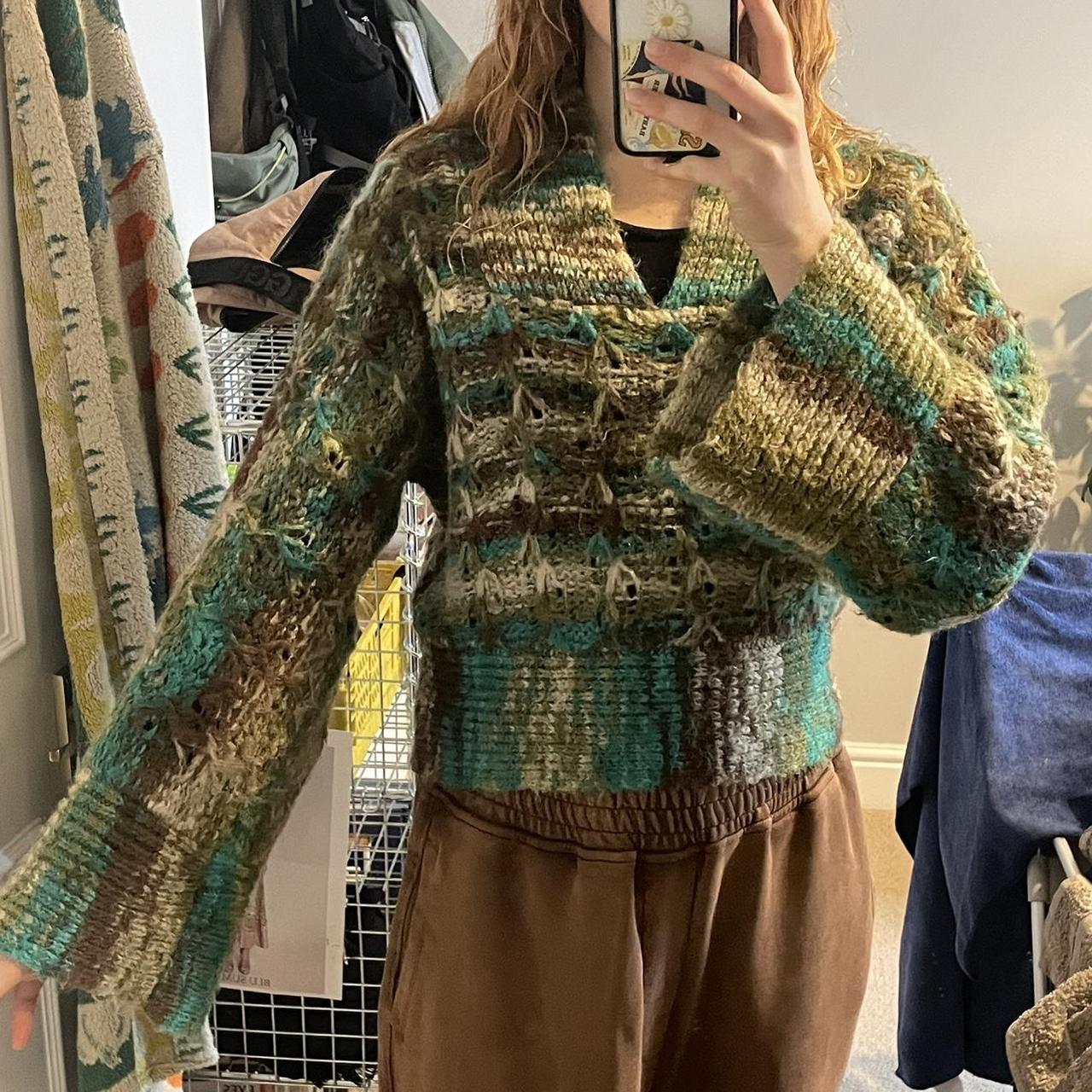 Vintage Diesel Jumper Amazing one of a kind, green... - Depop