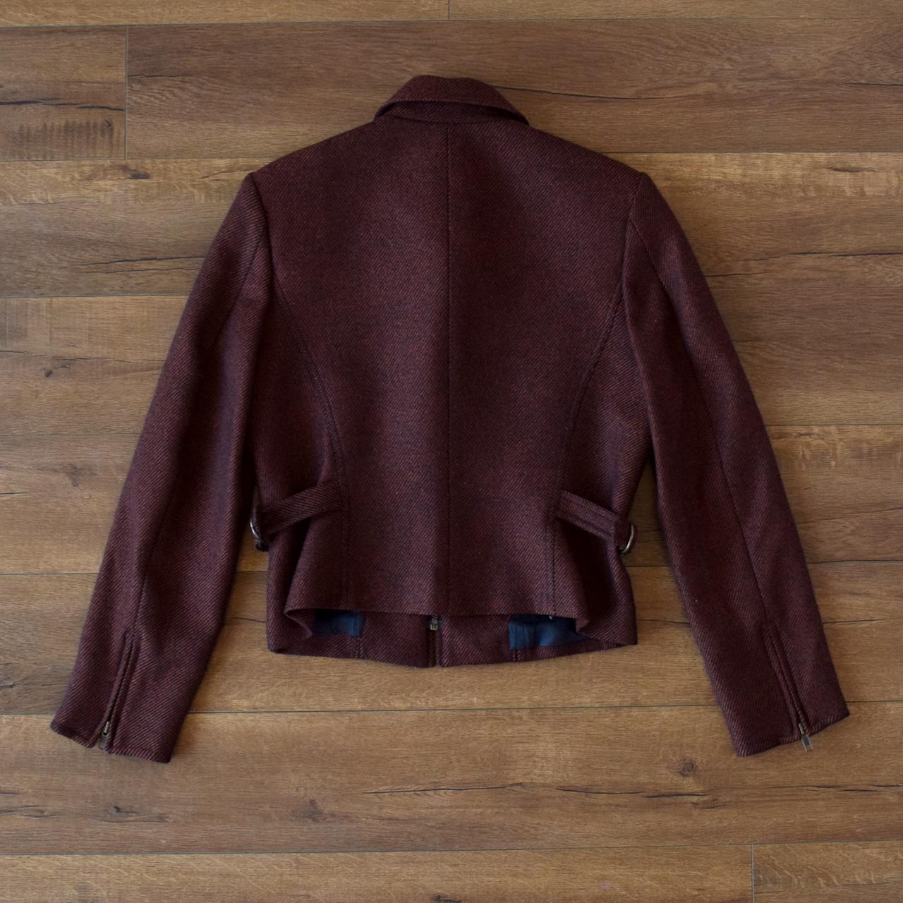 georgiou studio collared zip up jacket size... - Depop