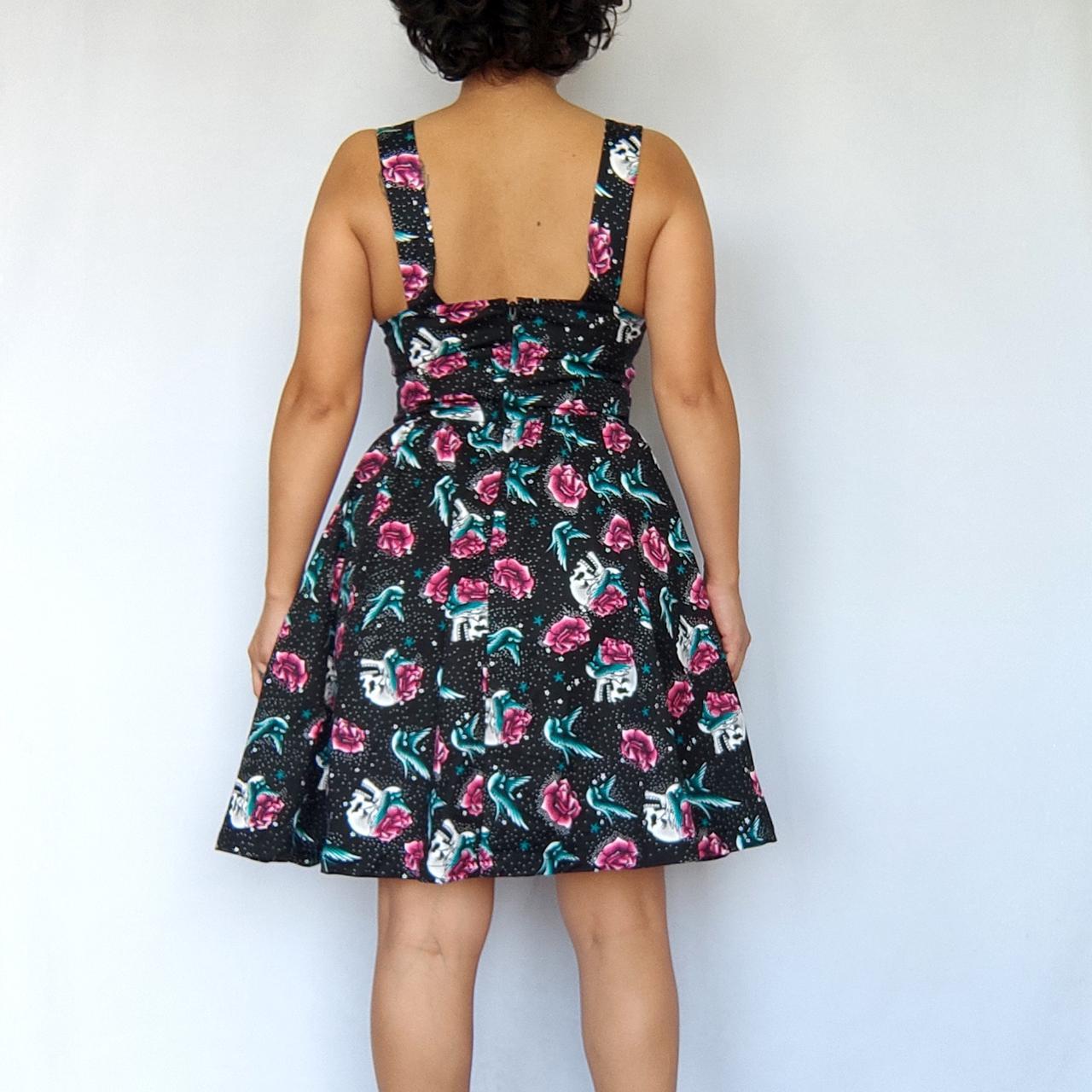 Hot Topic rockabilly retro style pinup dress skulls... - Depop