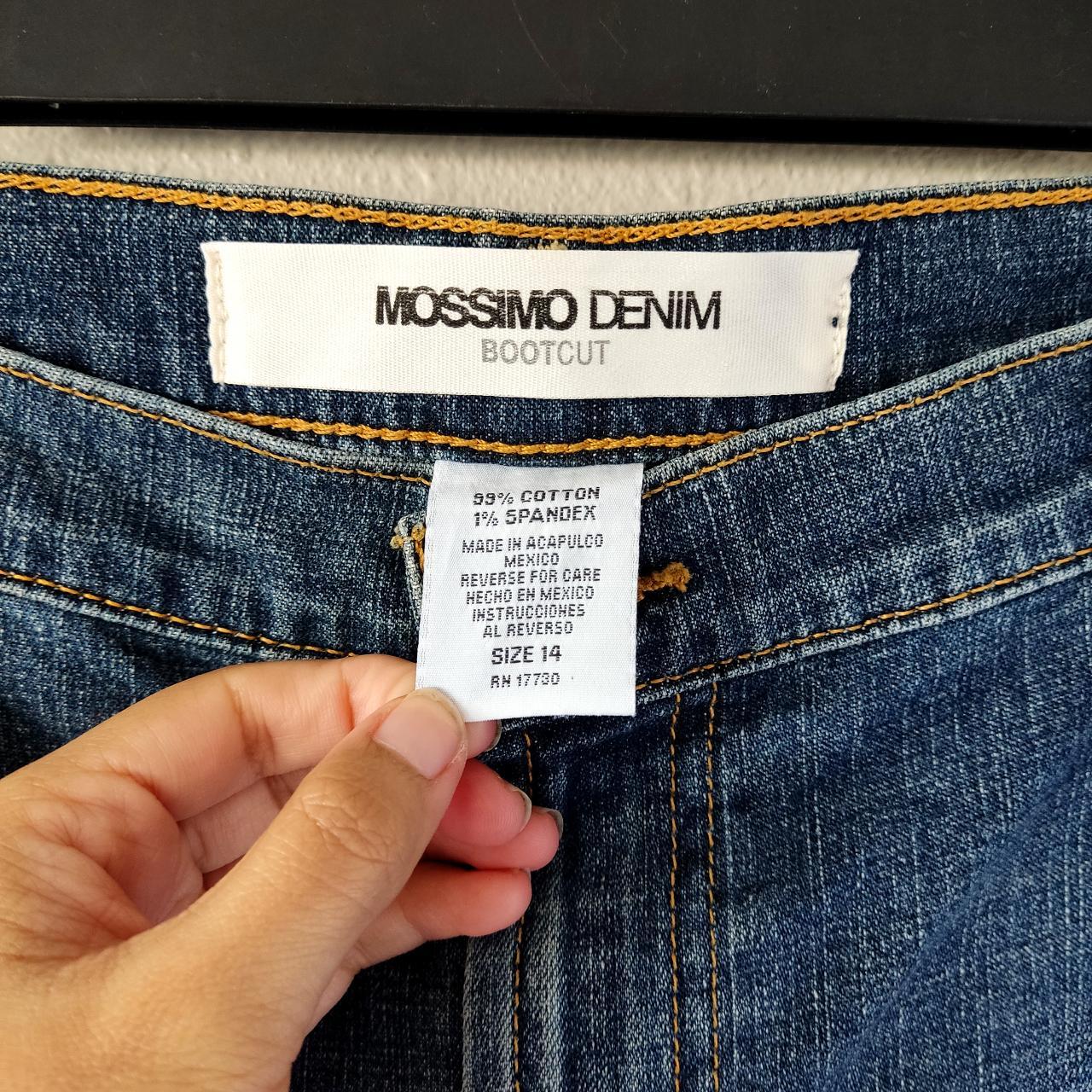 y2k mossimo bootcut denim flare jeans size 14 y2k... - Depop