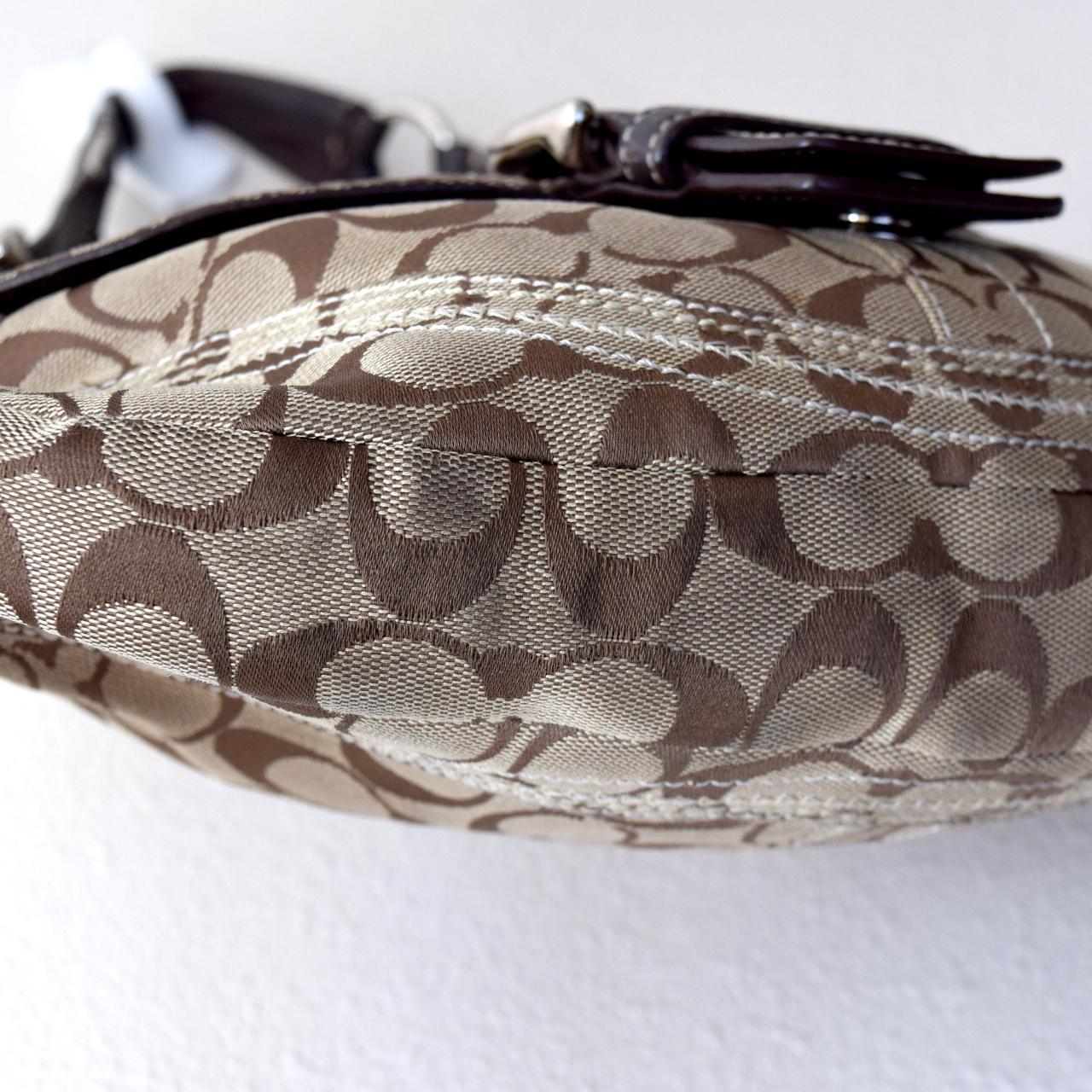 Vintage Y2K Coach Brown Monogram Canvas Shoulder Bag... - Depop