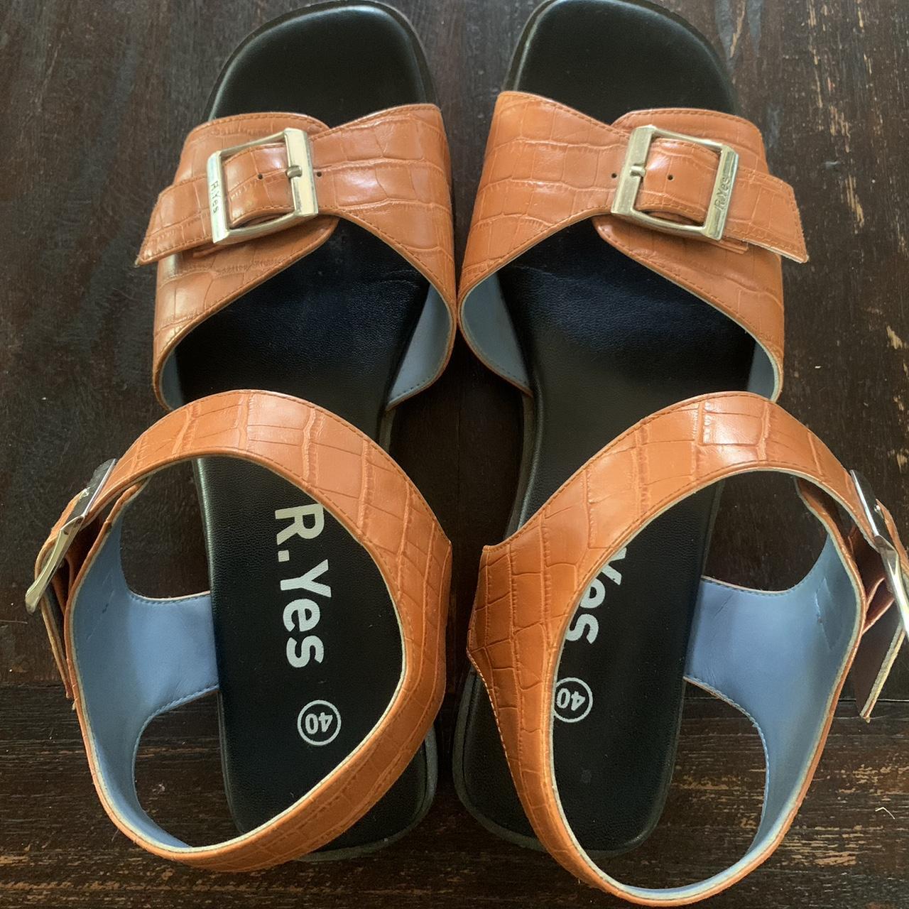RADICAL YES SANDALS | 40 Orange sandals, excellent... - Depop