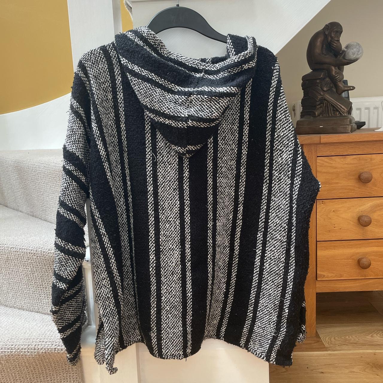Mexican Baja festival / hippie jumper Black and... - Depop