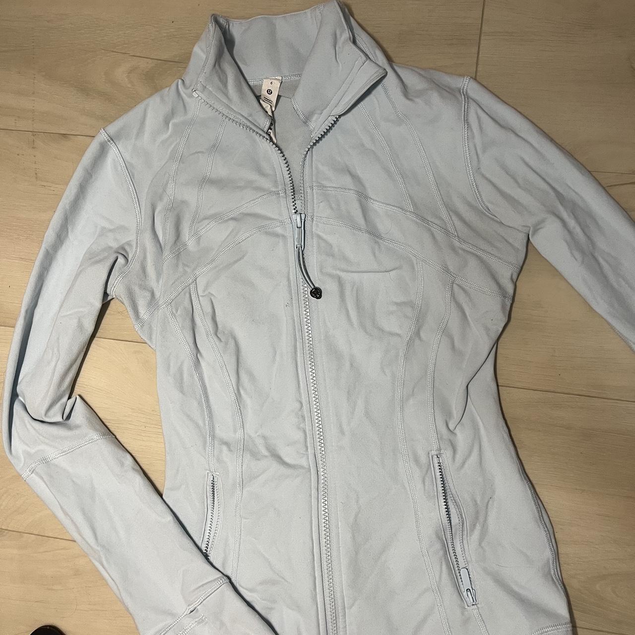 Lululemon align jacket Light blue size 6 Lightly... - Depop