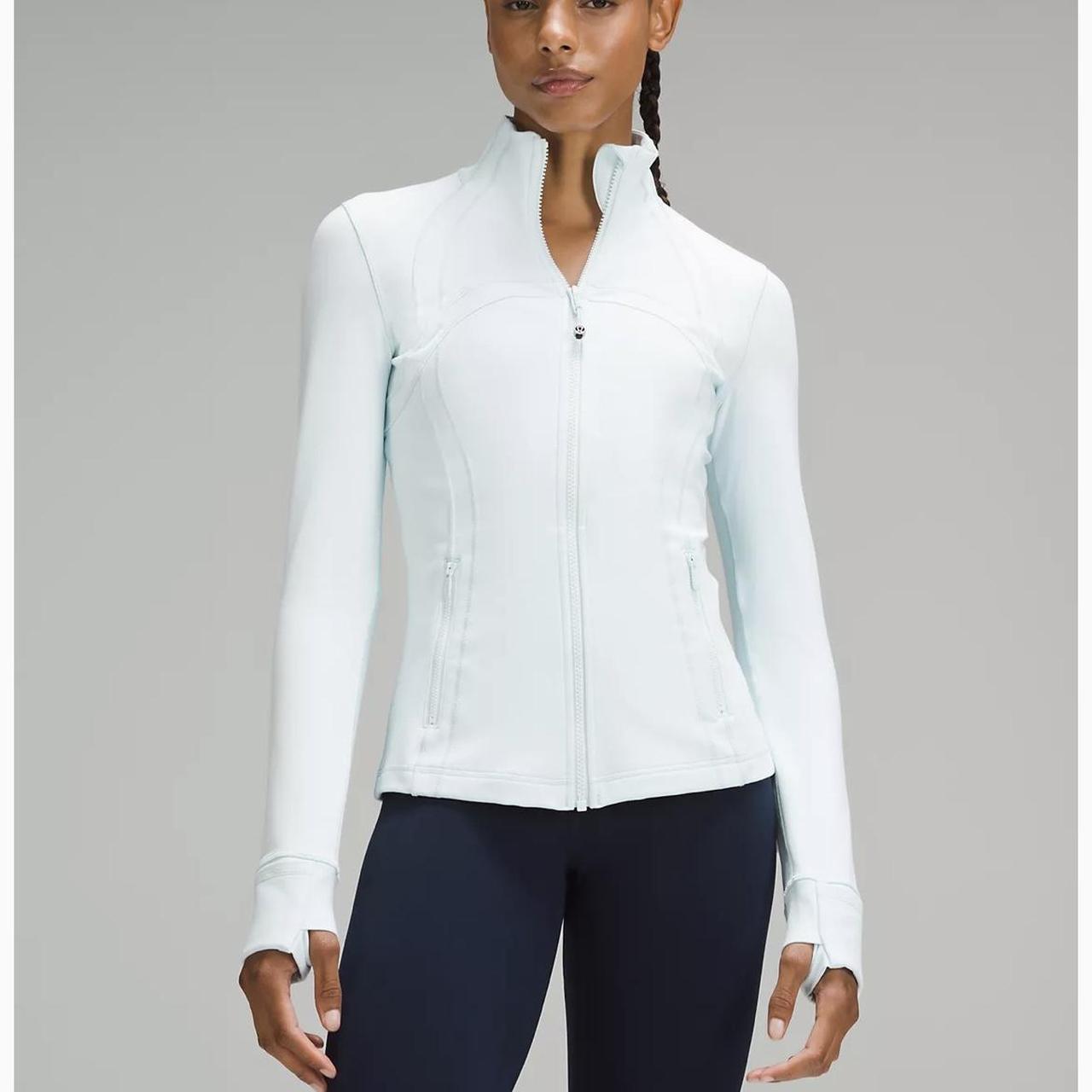 Lululemon align jacket Light blue size 6 Lightly... - Depop