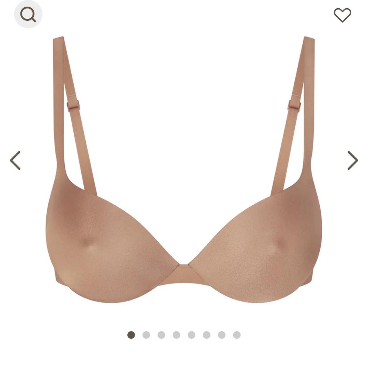 Skims nipple push up bra in sienna 32b brand new... - Depop