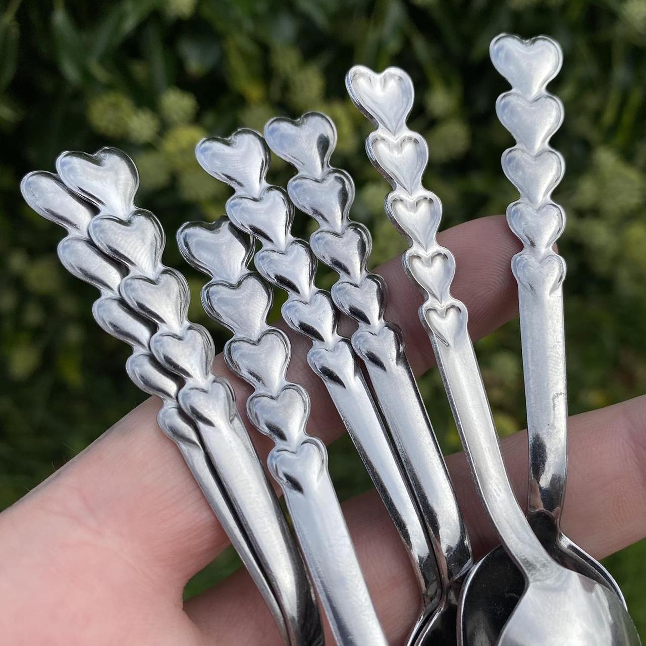 Stainless Steel Heart Spoon Wrap Ring Will Make... - Depop