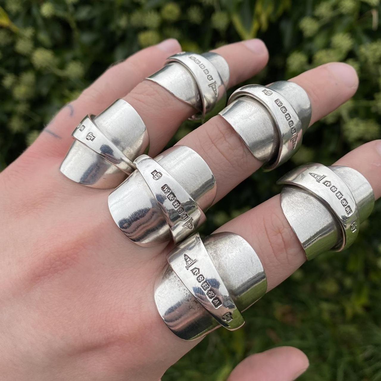 Silver Plated Trademark Spoon Wrap Ring I Will... - Depop