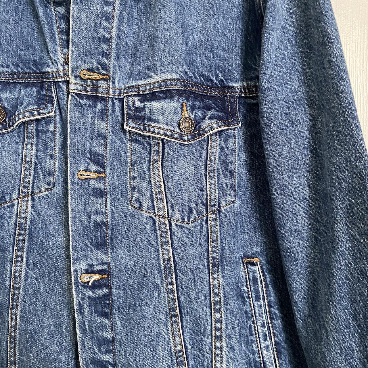 Topman Classic Denim Jacket with Brown corduroy... | Depop