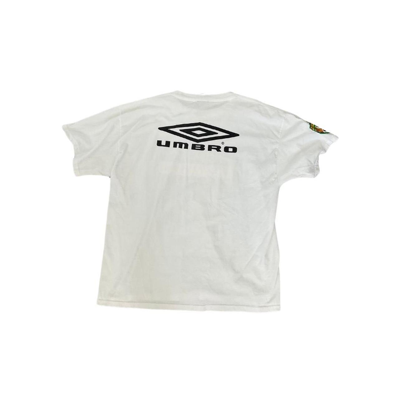 Umbro Men’s Shirt (Fade of Design on front of shirt) - Depop