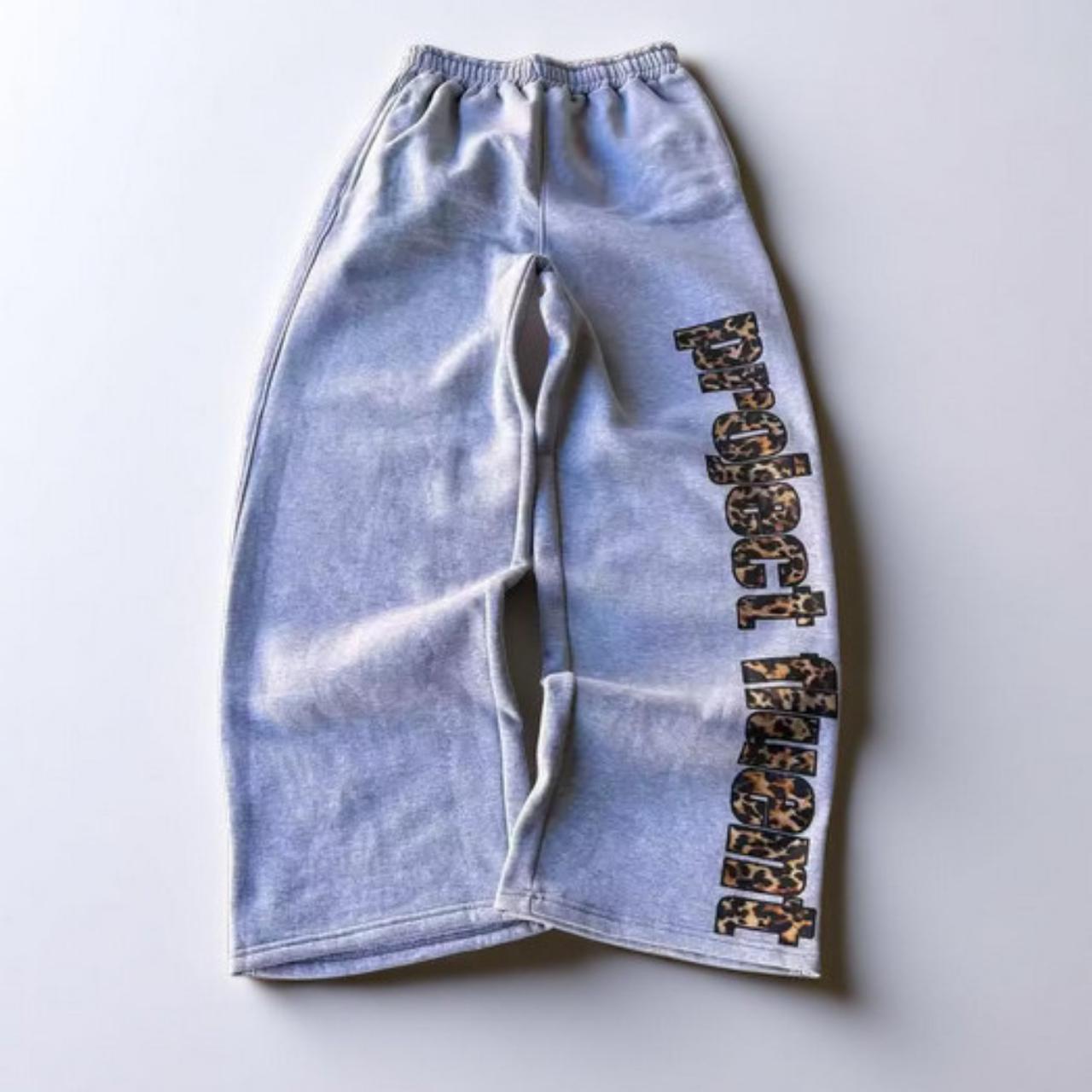 Black & Grey Project Fluent Sweatpants Sizes... | Depop