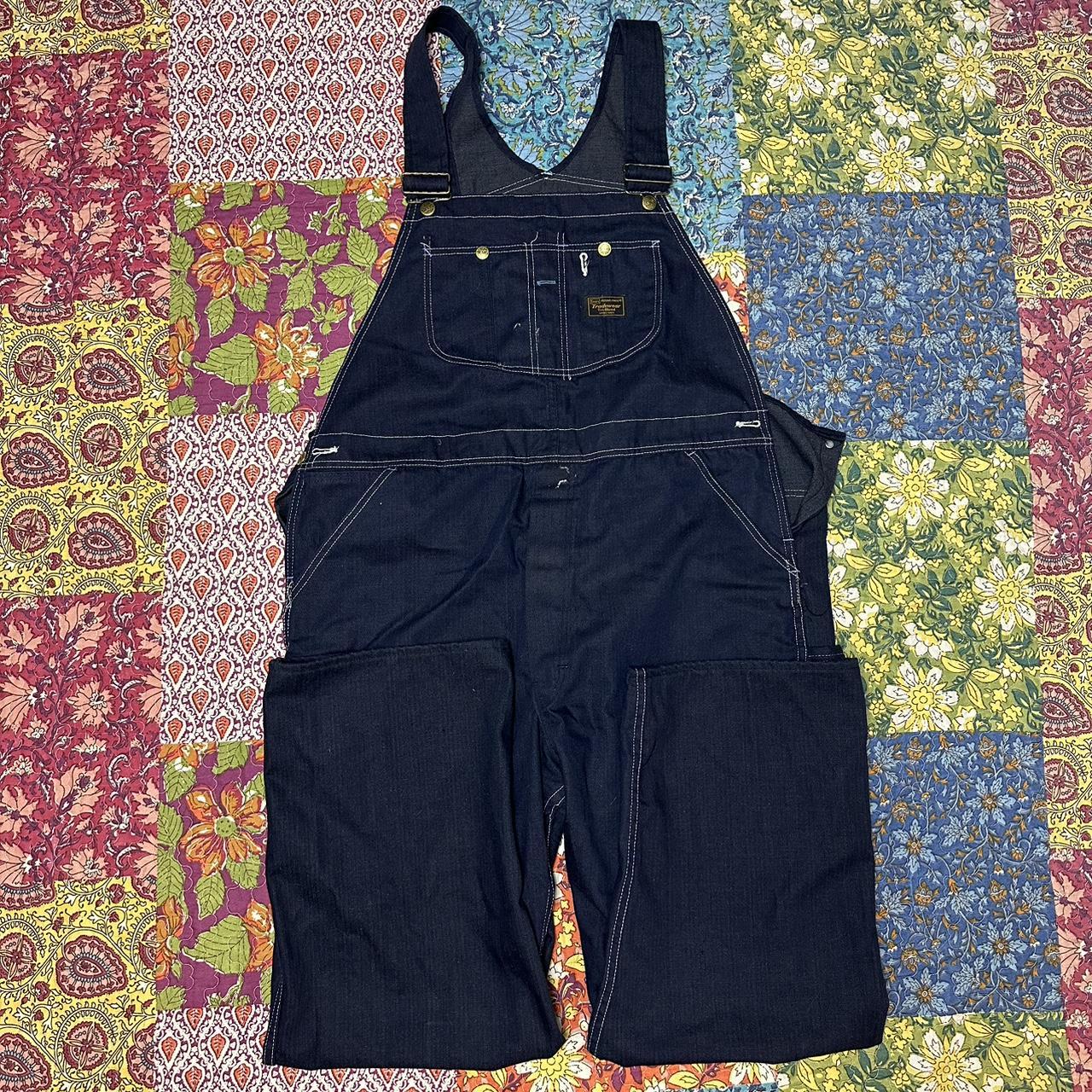 VTG Sears Union Made Toughskins Denim Bib Overalls... - Depop