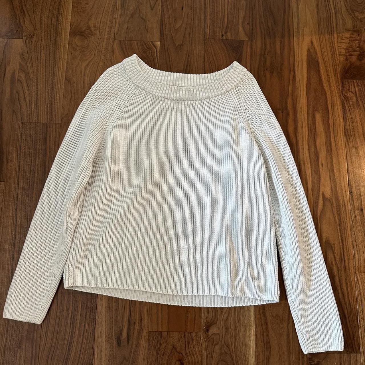 COS light grey knit sweater. Super cute braid detail... - Depop