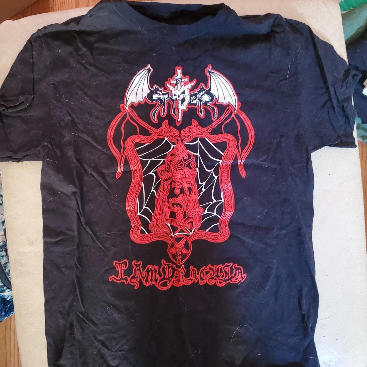 Spiter Metal Band Shirt Size Medium Devil Master... - Depop