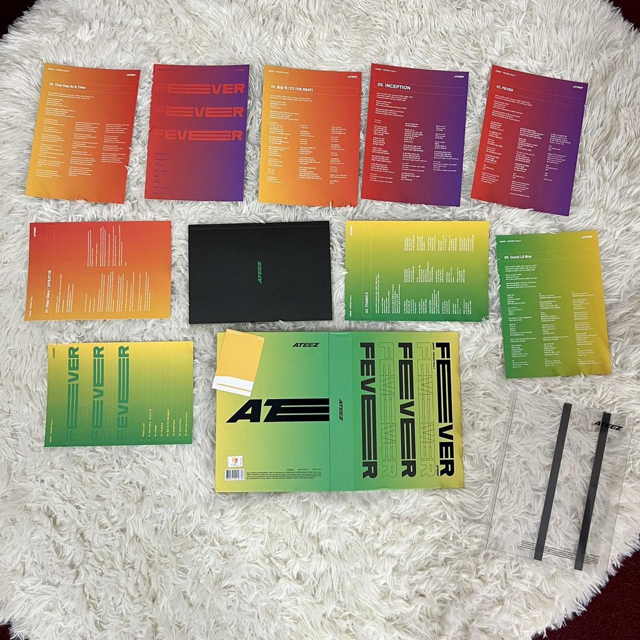Ateez fever pt 1 album ☆ includes everything but... - Depop