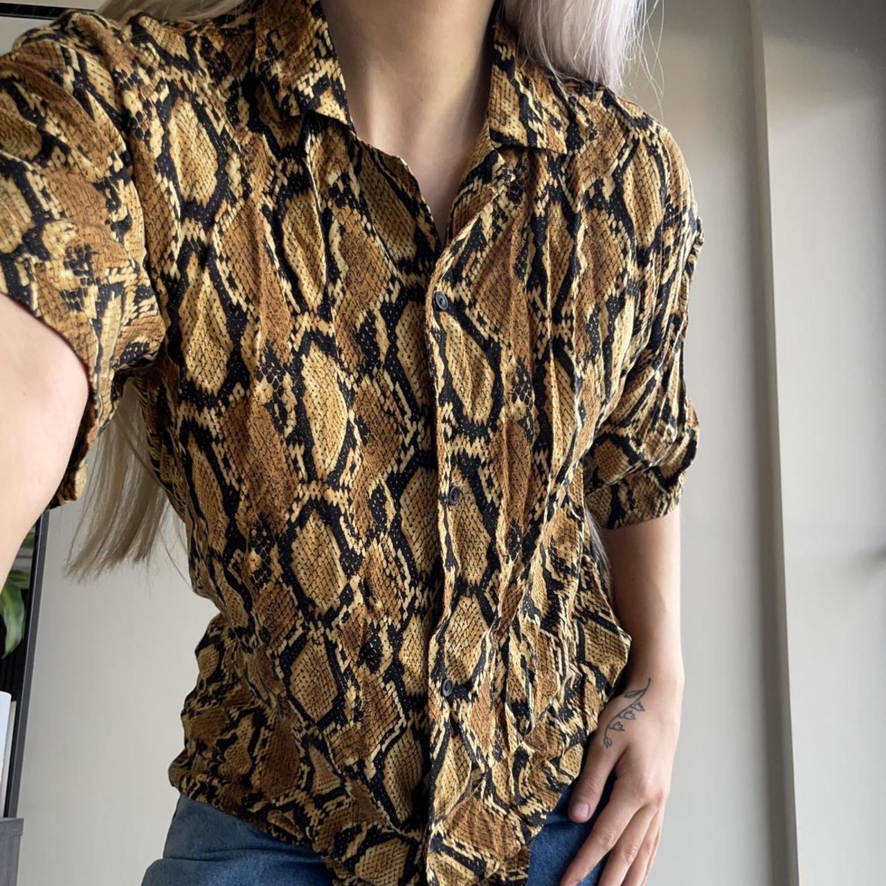 Super funky snake print top from Urban Renewal Only... - Depop