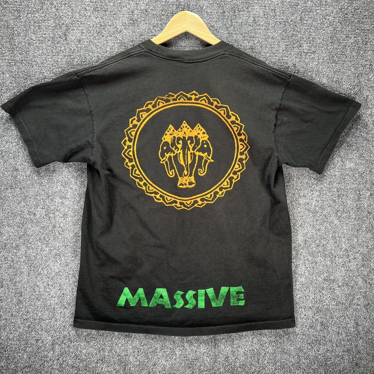 Vintage Radio Station Shirt Mens Large Black Bandung... - Depop