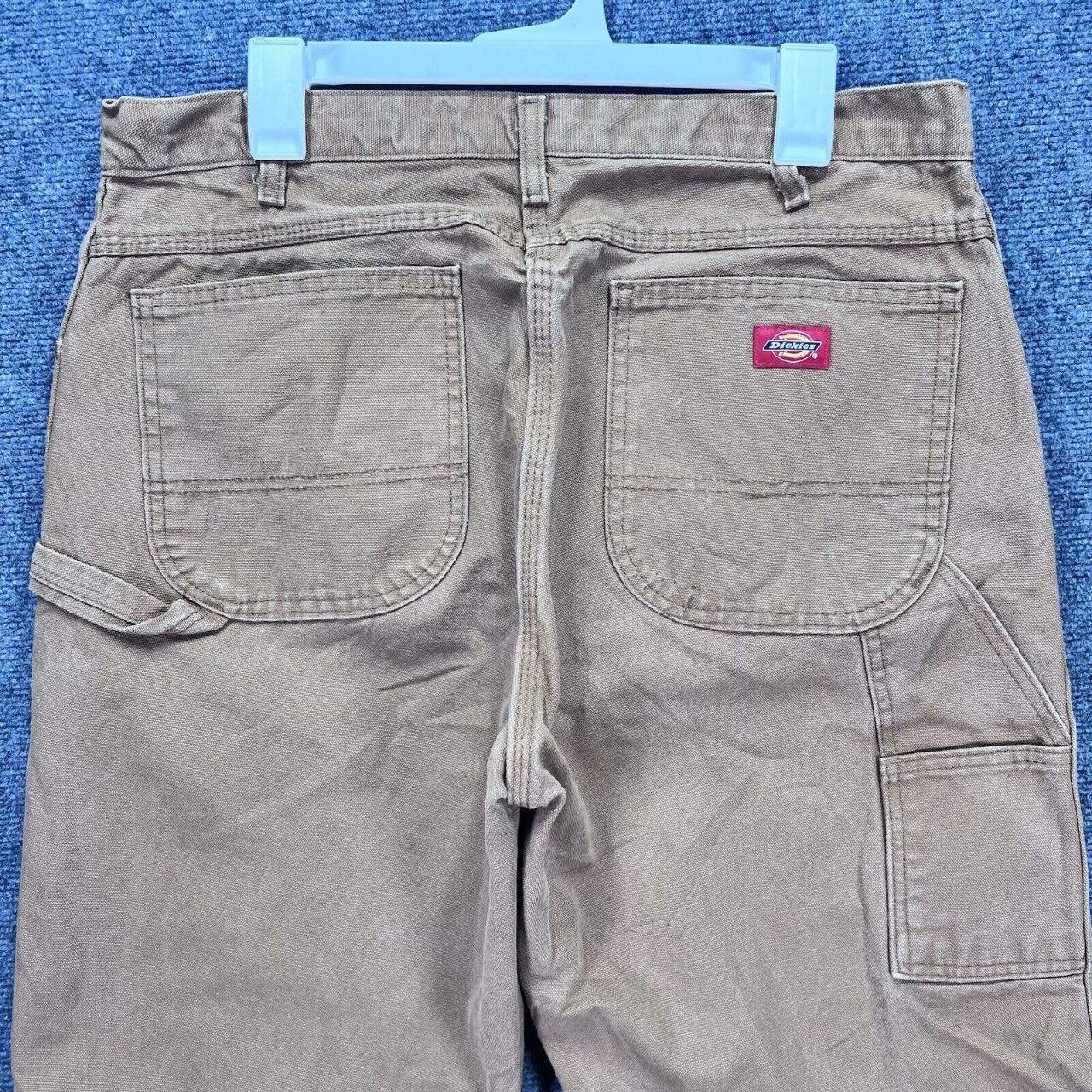 Vintage Dickies Pants Mens 34x34 Tan Carpenter... - Depop