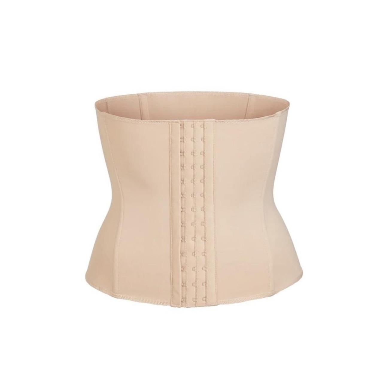 skims corset in color clay worn once size small... - Depop