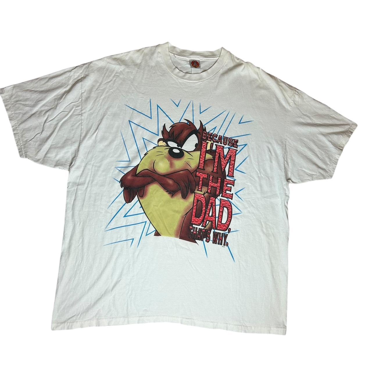 Vintage Taz Looney Tunes ‘ I’m the The Dad’ Tee ... | Depop