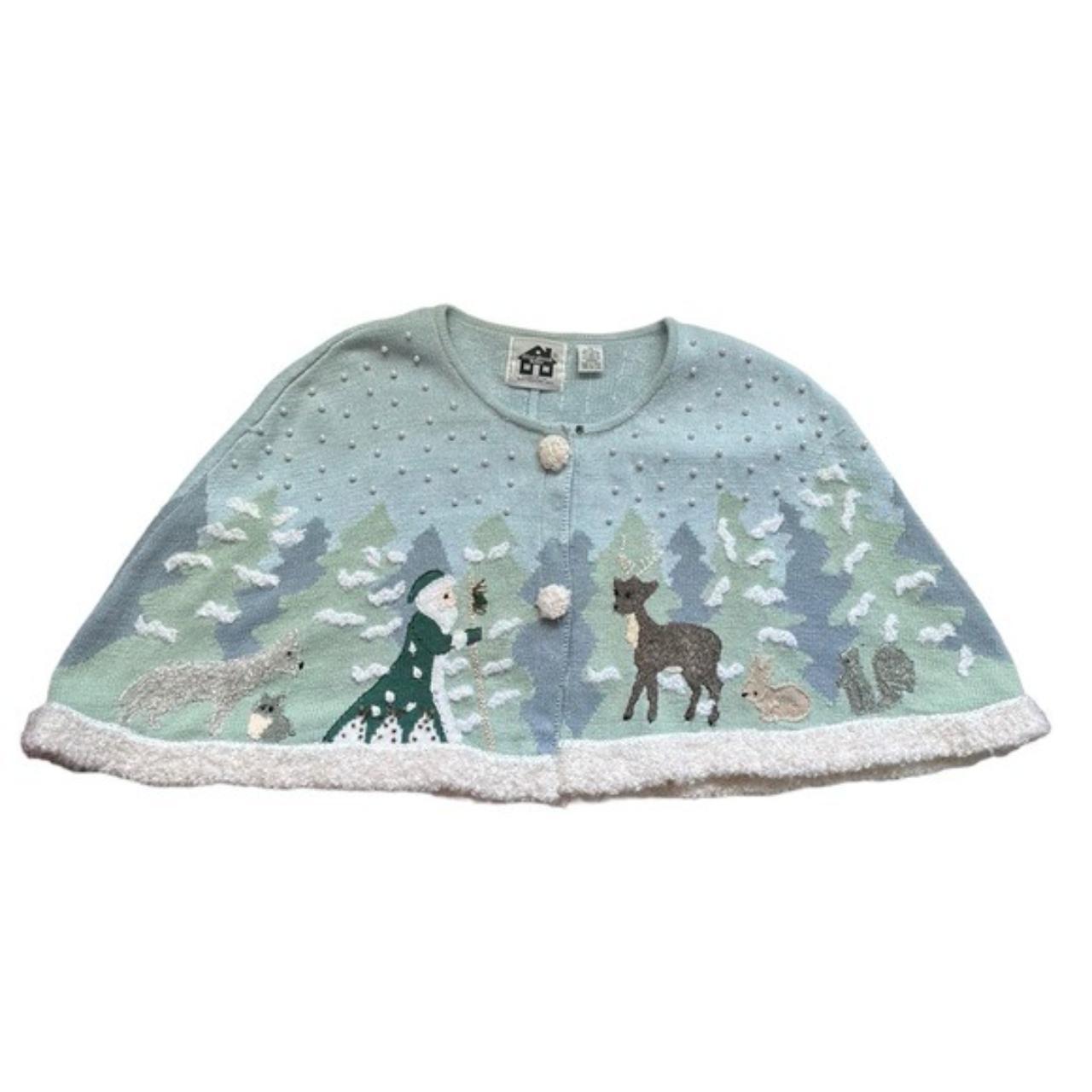 Story Book Knits Poncho Shoulder Cover Poncho Knit... - Depop