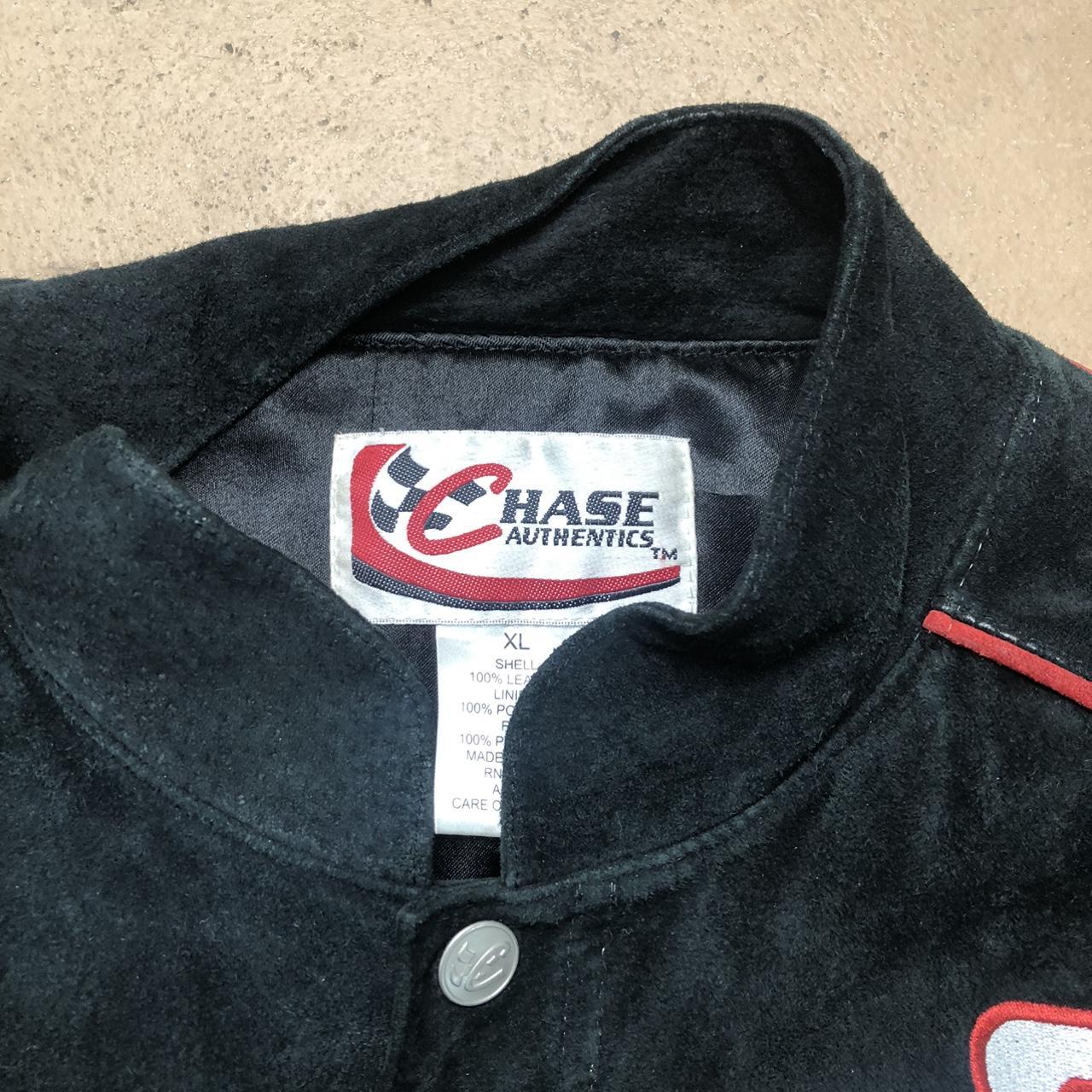 Chase Authentics Men's Black and Red Jacket | Depop