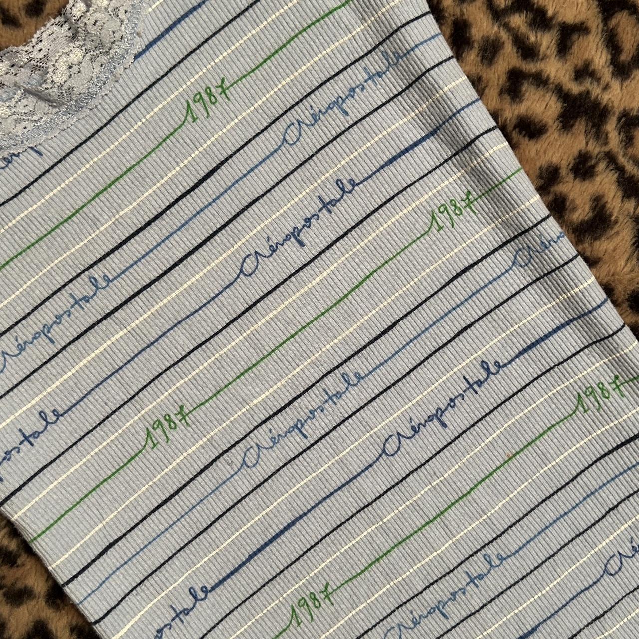 vintage early 2000s light blue aeropostale tank top... | Depop