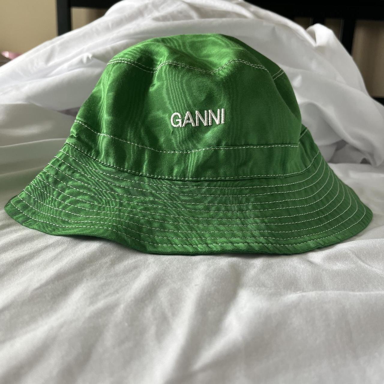 Ganni Men's Green Hat | Depop