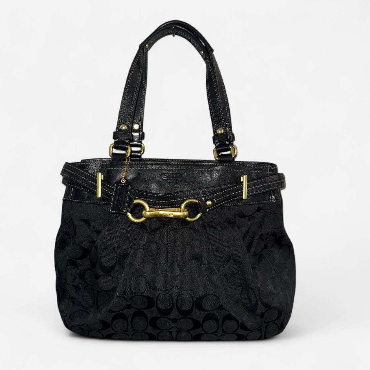 Authentic Coach Signature Hamilton Black with Gold... | Depop