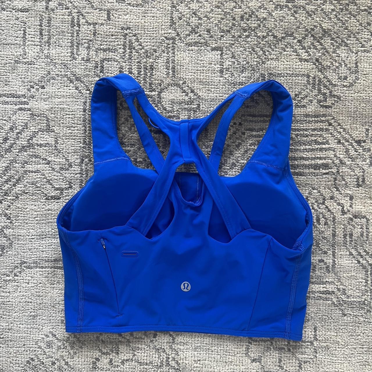 Lululemon stash it bra size 6 in blue No tags but... - Depop