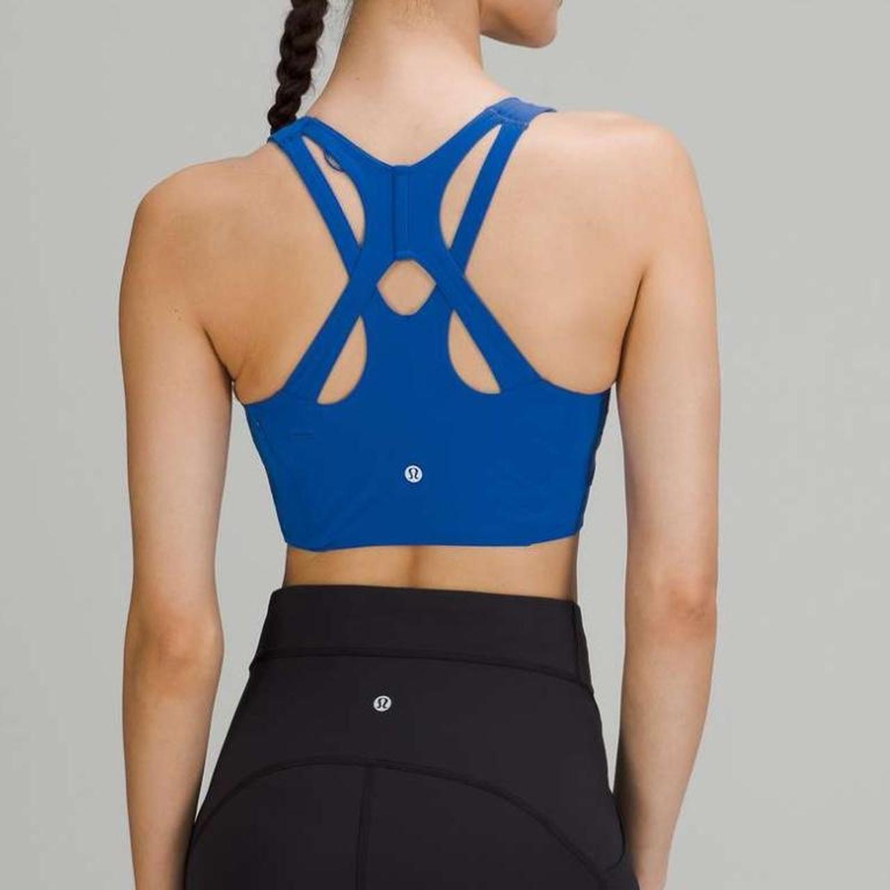 Lululemon stash it bra size 6 in blue No tags but... - Depop
