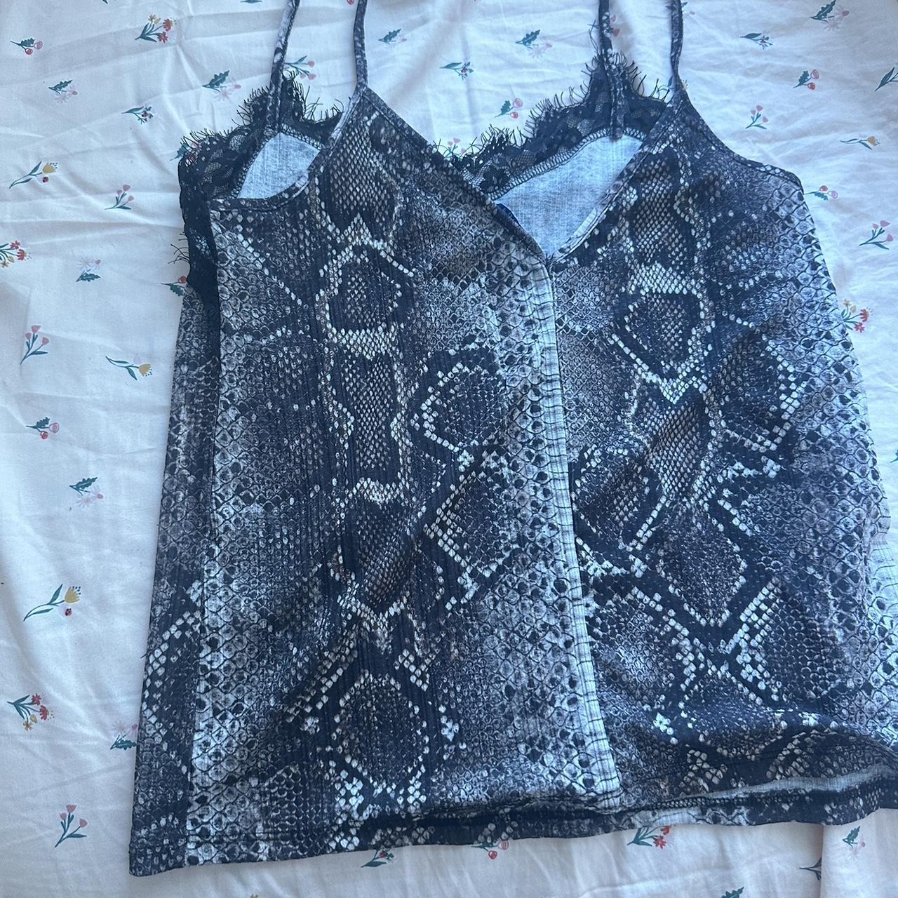 Zara snake skin tank top - Depop