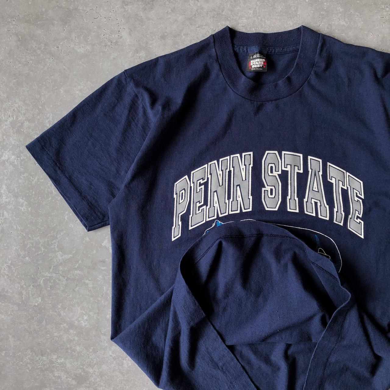 - 1990s - BOXY SINGLE STITCH 'PENN STATE' GRAPHIC... - Depop
