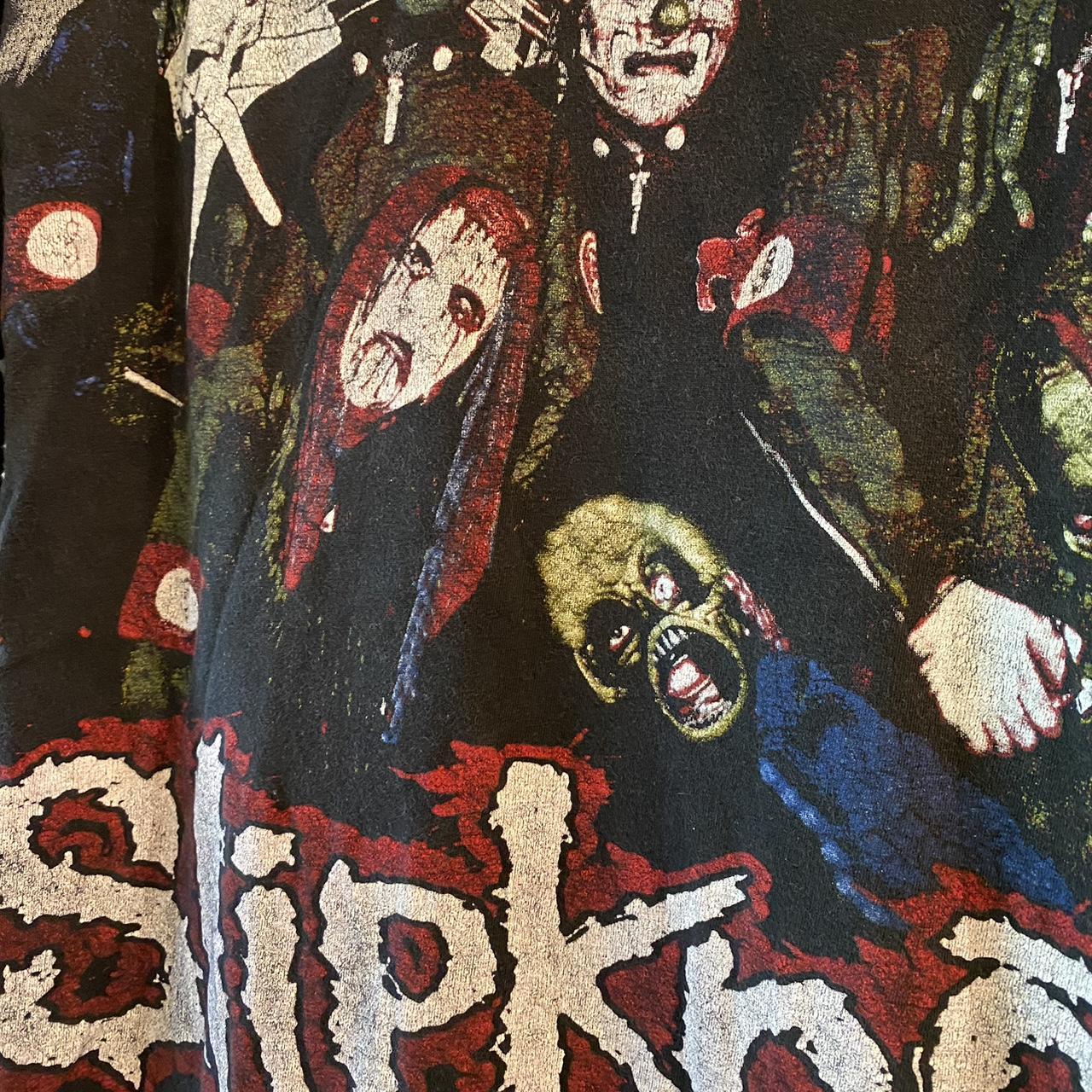 Vintage 90s Slipknot Bootleg T-shirt Size XL;... - Depop