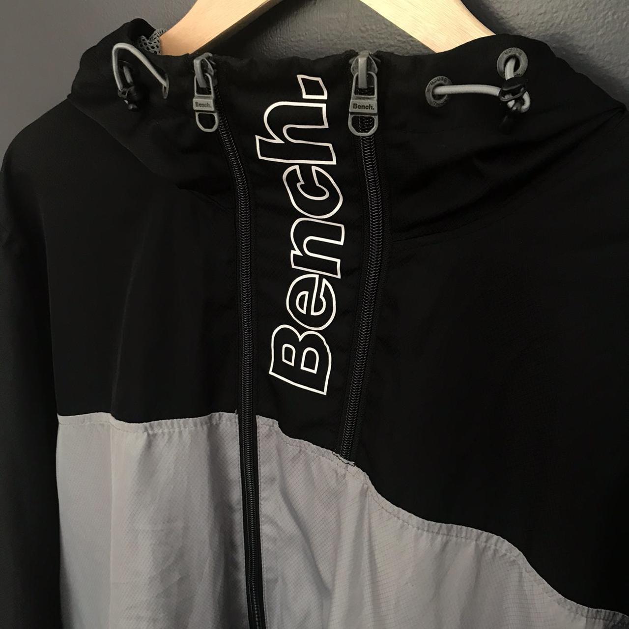 Bench Men's Black and Blue Jacket | Depop