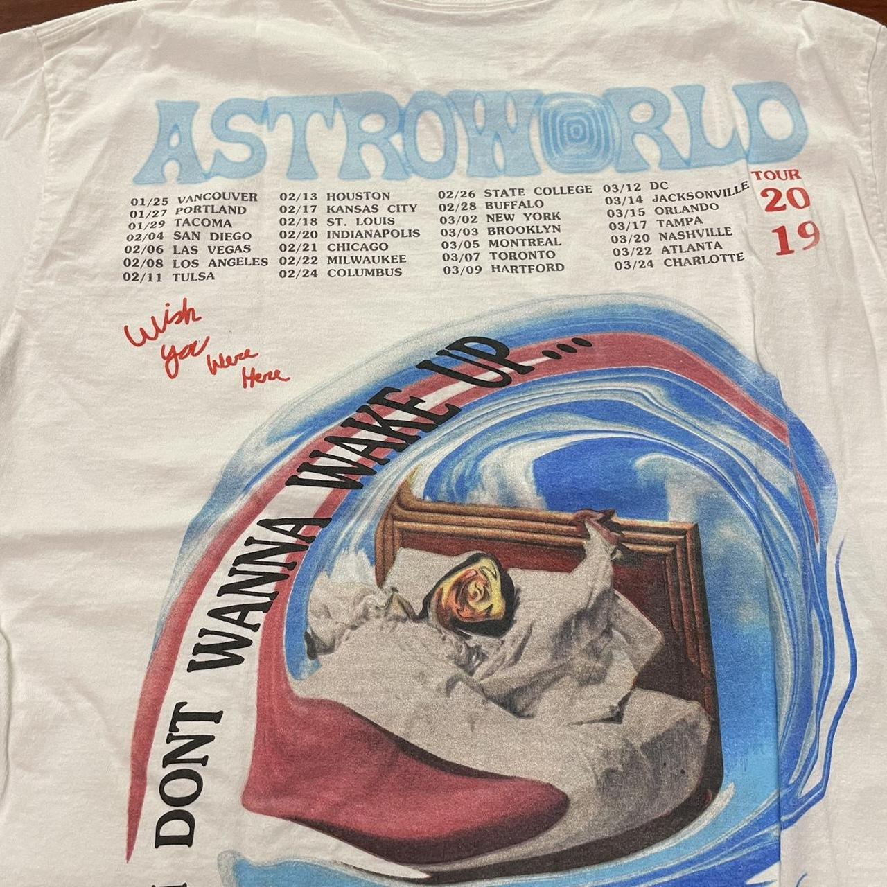Travis Scott Astroworld tour merch Yellow stains... - Depop